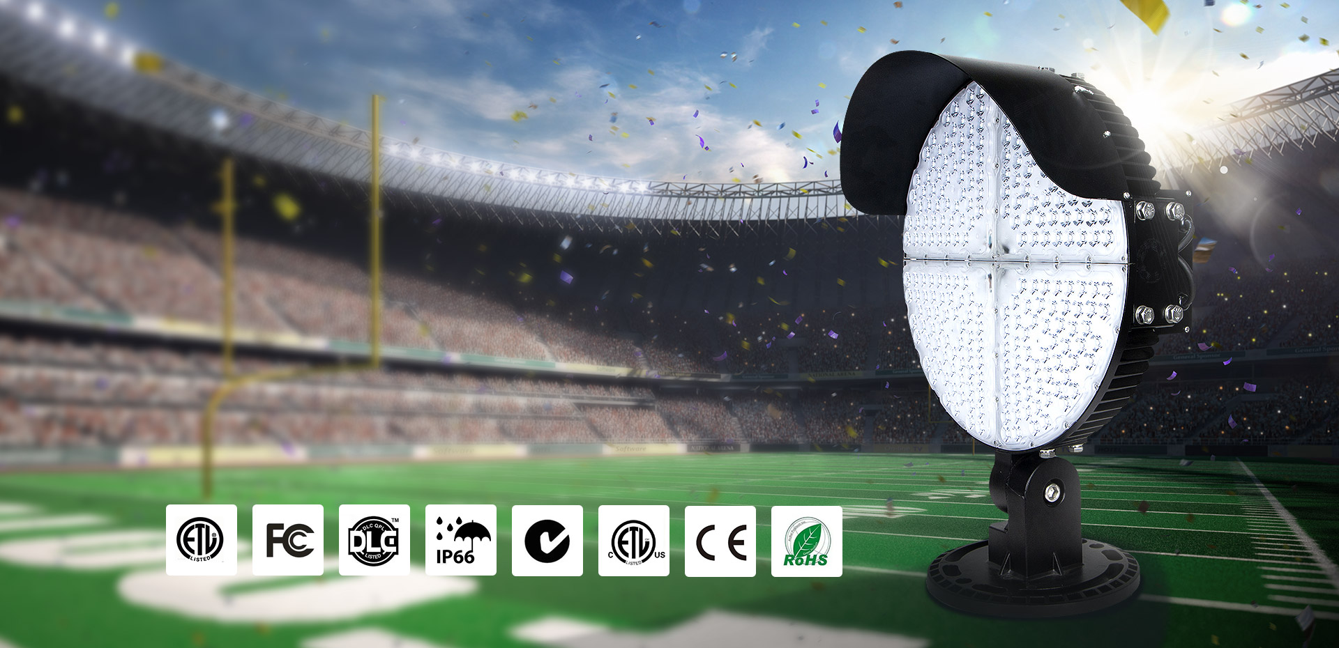 High Lumen Stadium Light, Commercial Sports Lighting Brands-ROMANSO